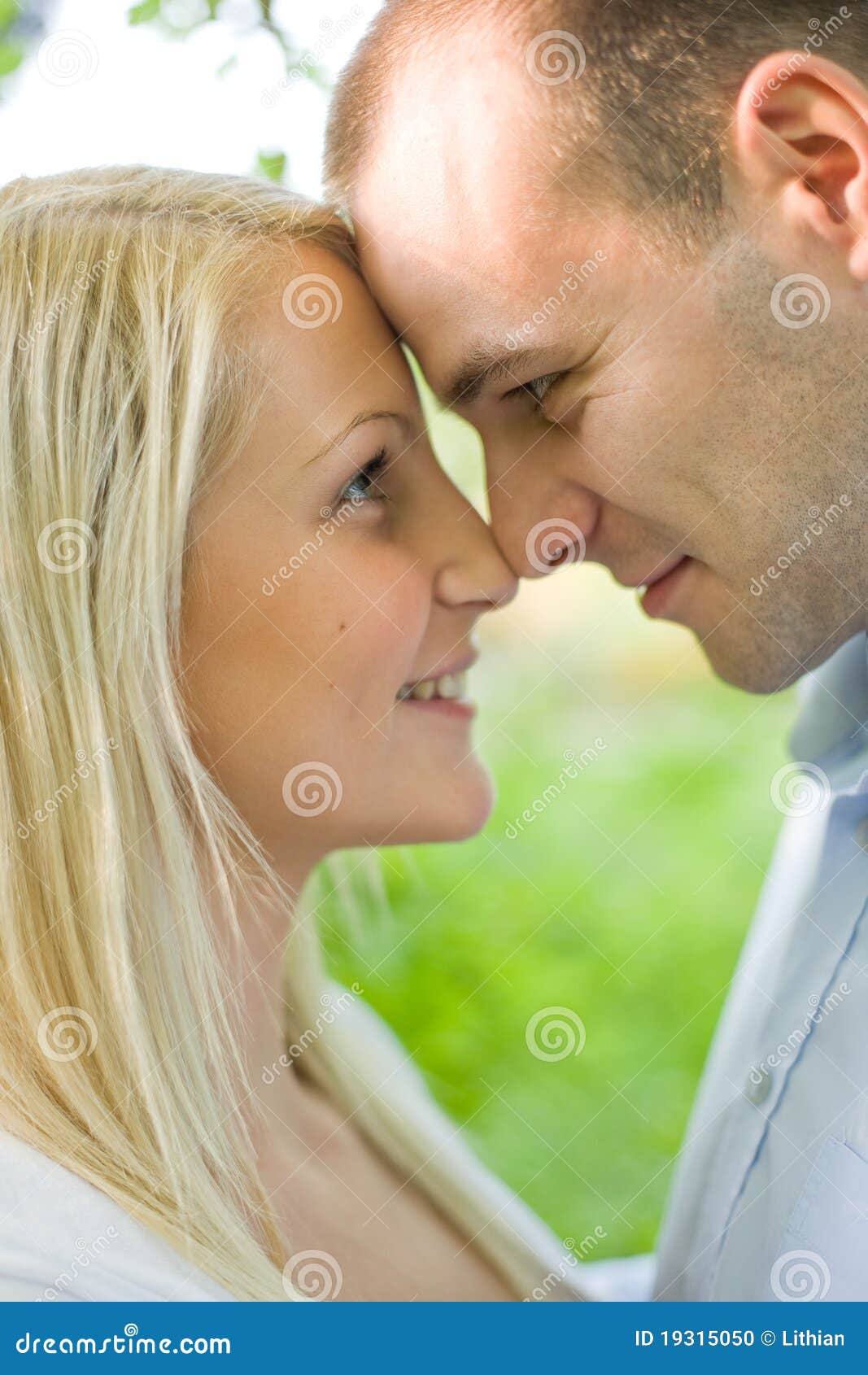 Romancing young couple. stock photo. Image of couple - 19315050