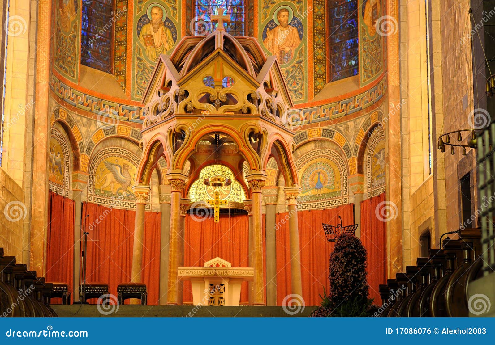 Romanesque Abbey Maria Laach Stock Photo - Image of abtei, romanesque ...