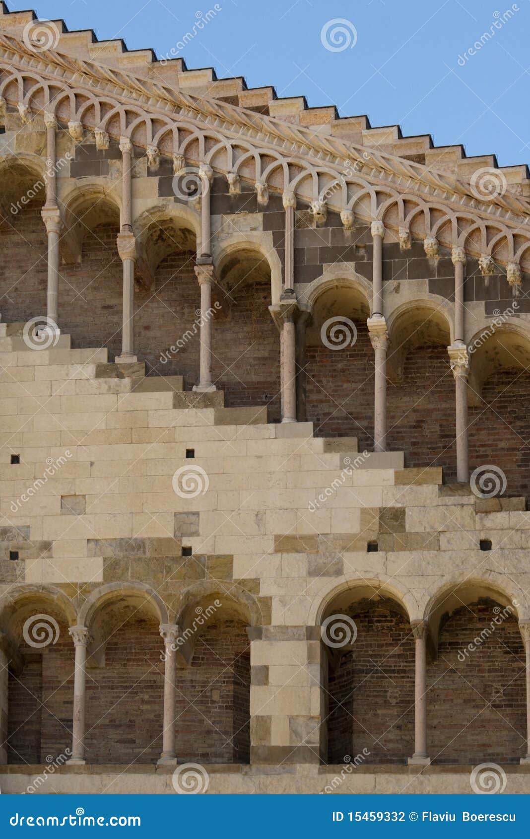 Romanesque Architecture in Parma Italy Stock Photo - Image of style ...