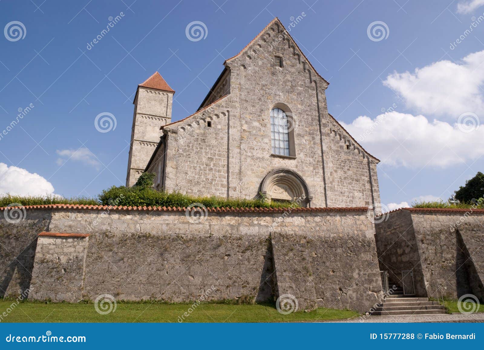 The Romanesque Basilica Of St. Michael Stock Photo - Image of urban ...