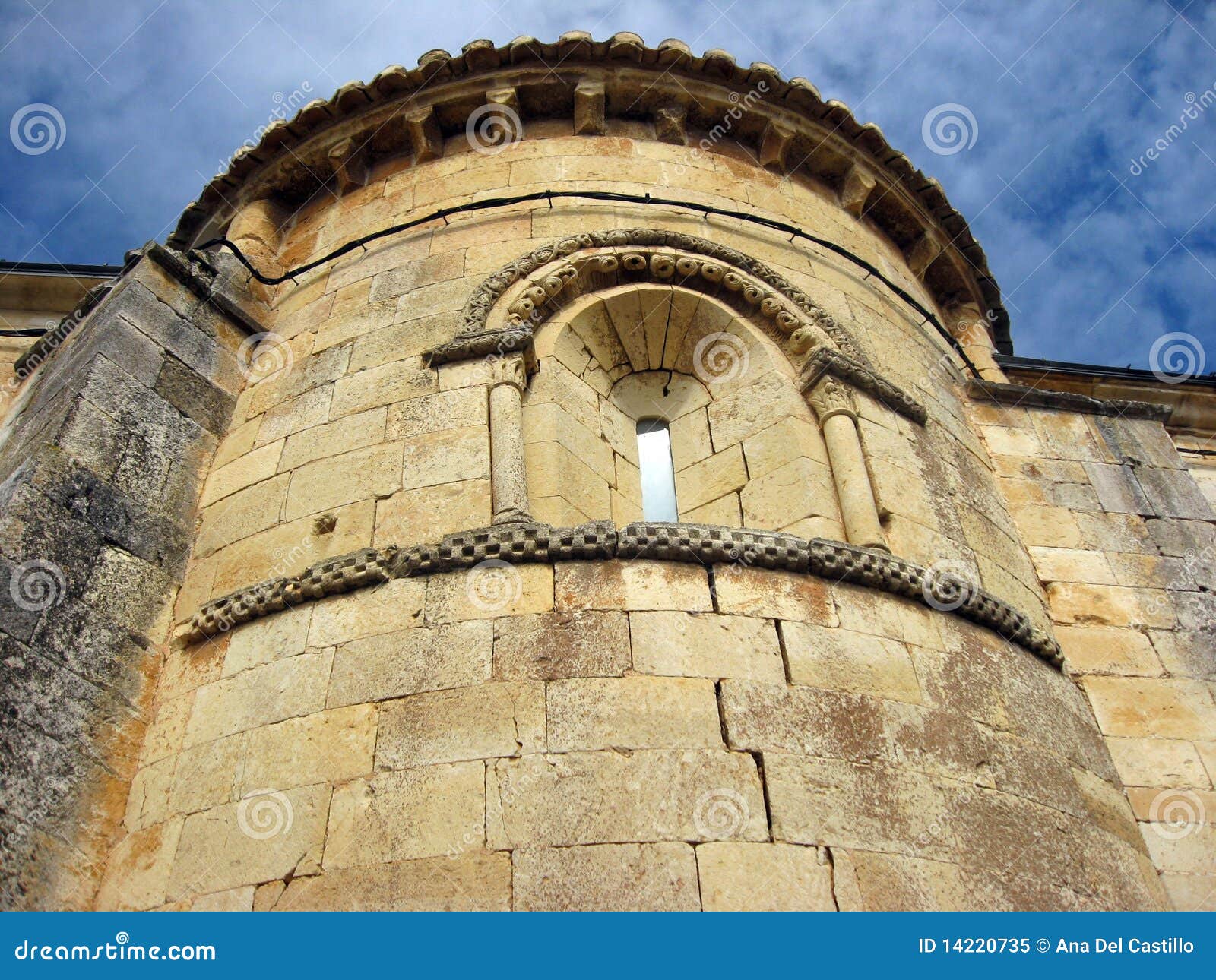 Romanesque church exterior stock image. Image of castile - 14220735