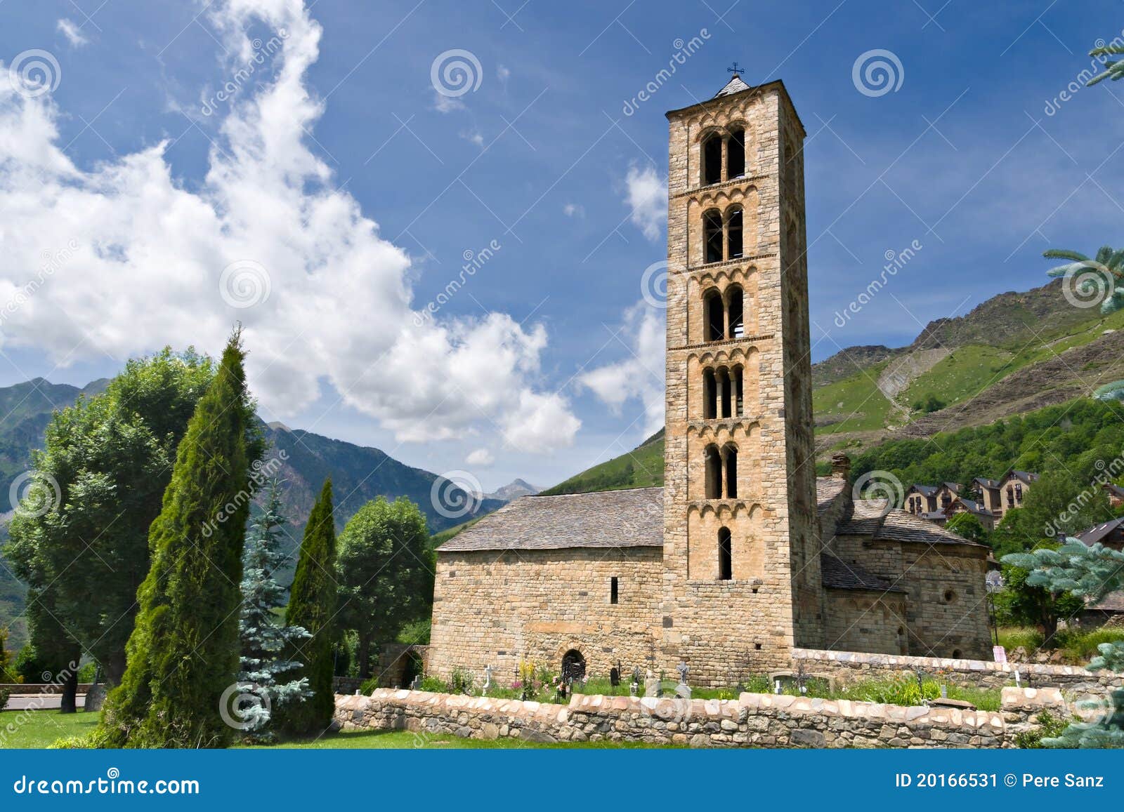 Romanesque Church of Sant Climent De Taull Stock Image - Image of ...