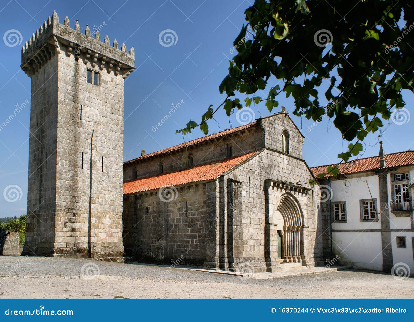 Romanesque Monastery of Travanca Stock Photo - Image of arches, tourist ...