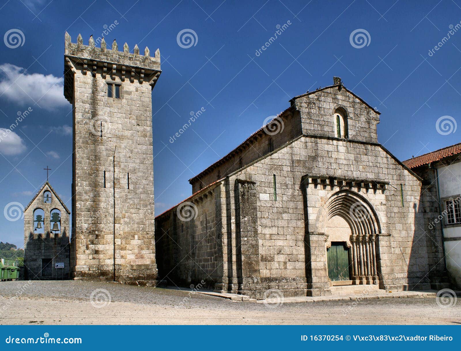 Romanesque Monastery of Travanca Stock Photo - Image of stones, middle ...