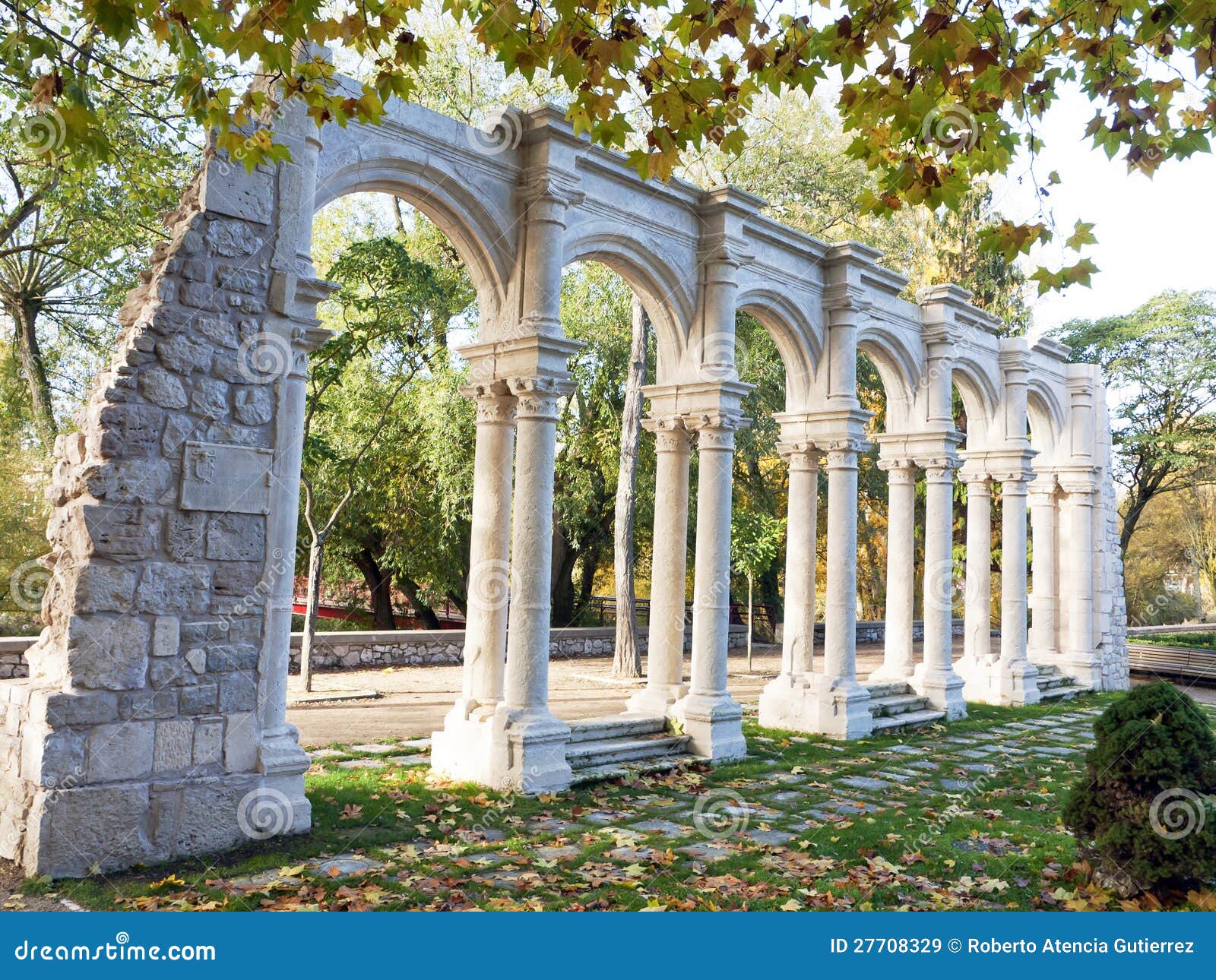 Romanesque portico stock image. Image of sculpting, architecture - 27708329