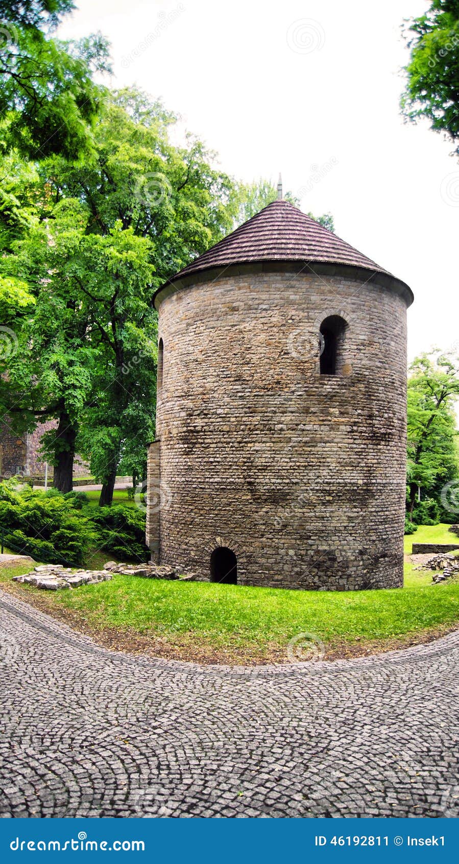 Romanesque Rotunda on Castle Hill in Cieszyn, Poland Stock Image ...
