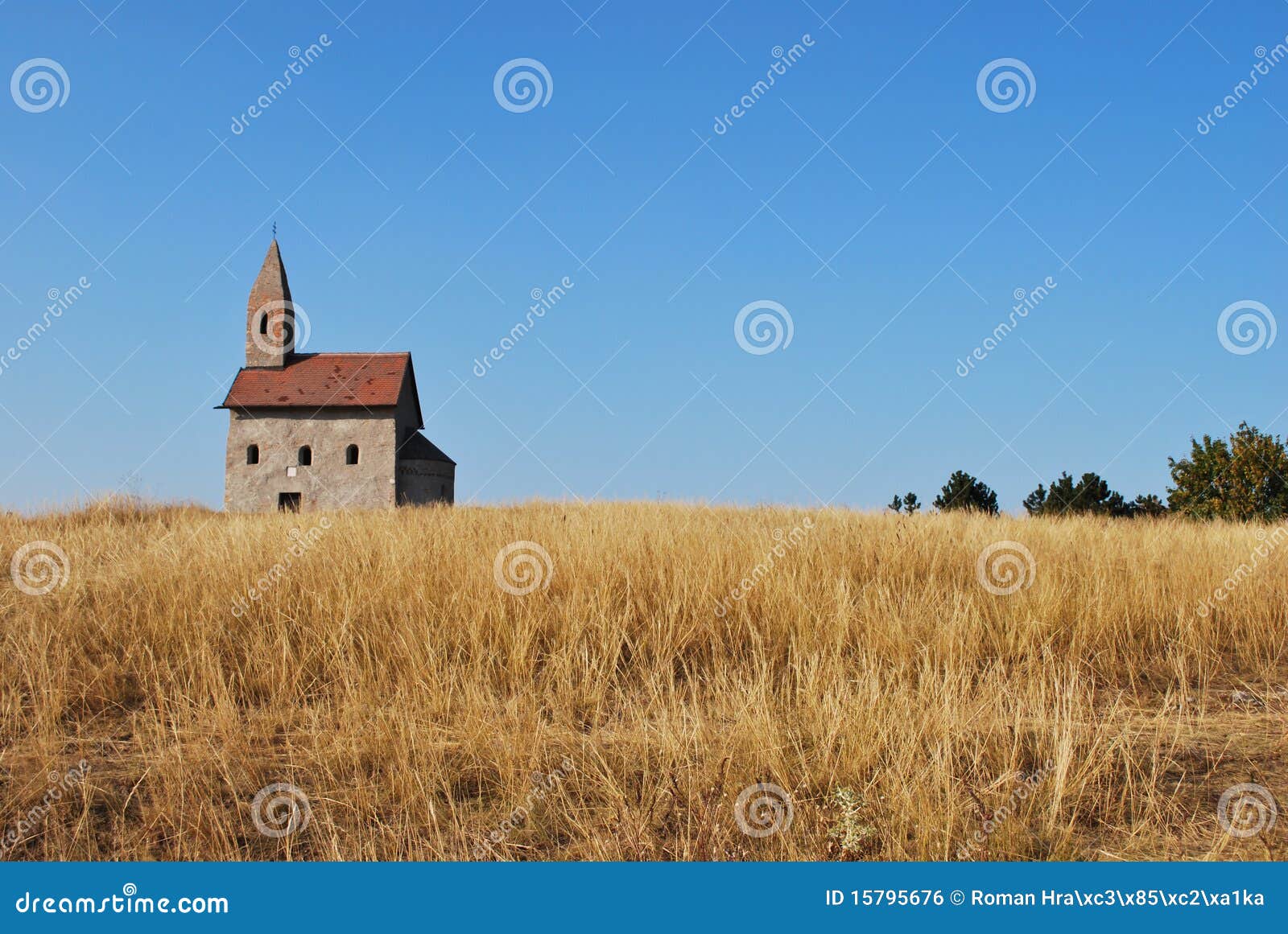 Romanesque style church stock photo. Image of clear, scenic - 15795676