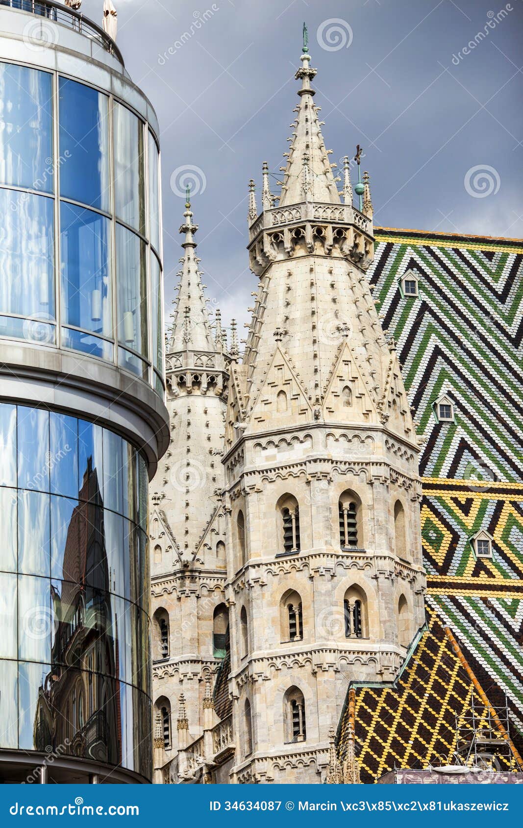 Romanesque Towers on the West Front of the St Stephen S Cathedral in ...