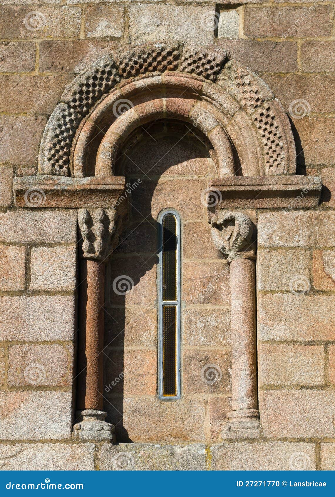 Romanesque Window of Santiago De Taboada Church Stock Photo - Image of ...