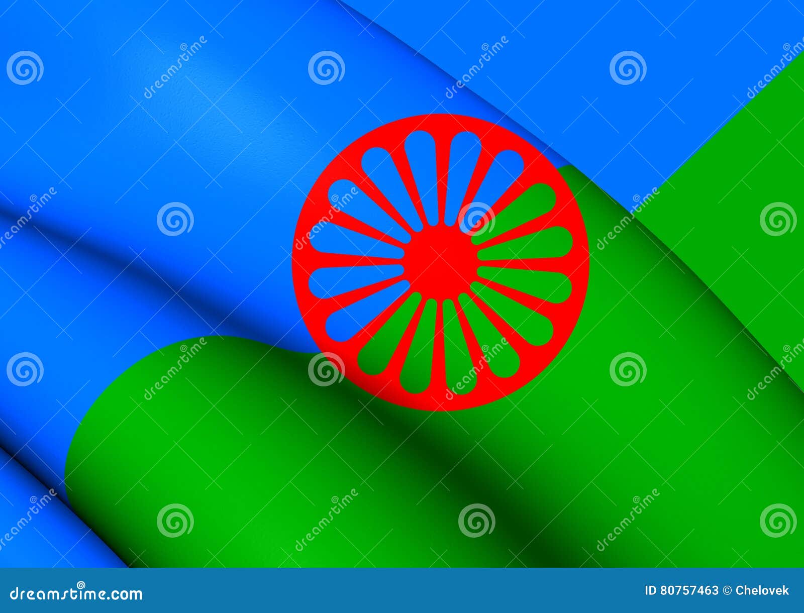 Romani People Flag stock illustration. Illustration of roms - 80757463