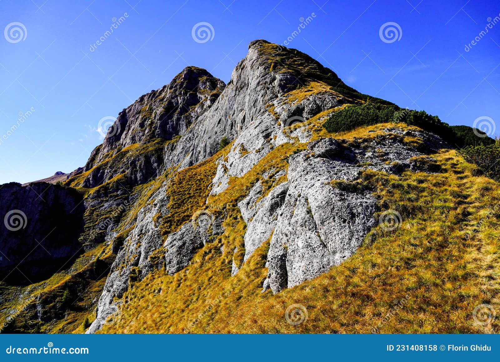 Sharp Ridge With Via Ferrata Route To Triglav Peak Slovenia Royalty ...
