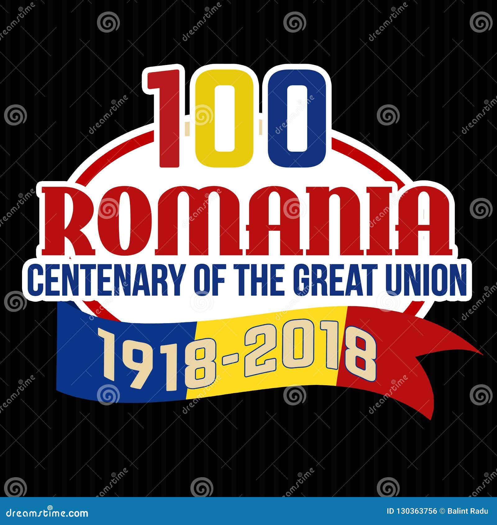 100 Romania Centenary Of The Great Union Label Or Sticker Vector ... 100 Romania Centenary Of The Great Union Label Or Sticker Vector ...