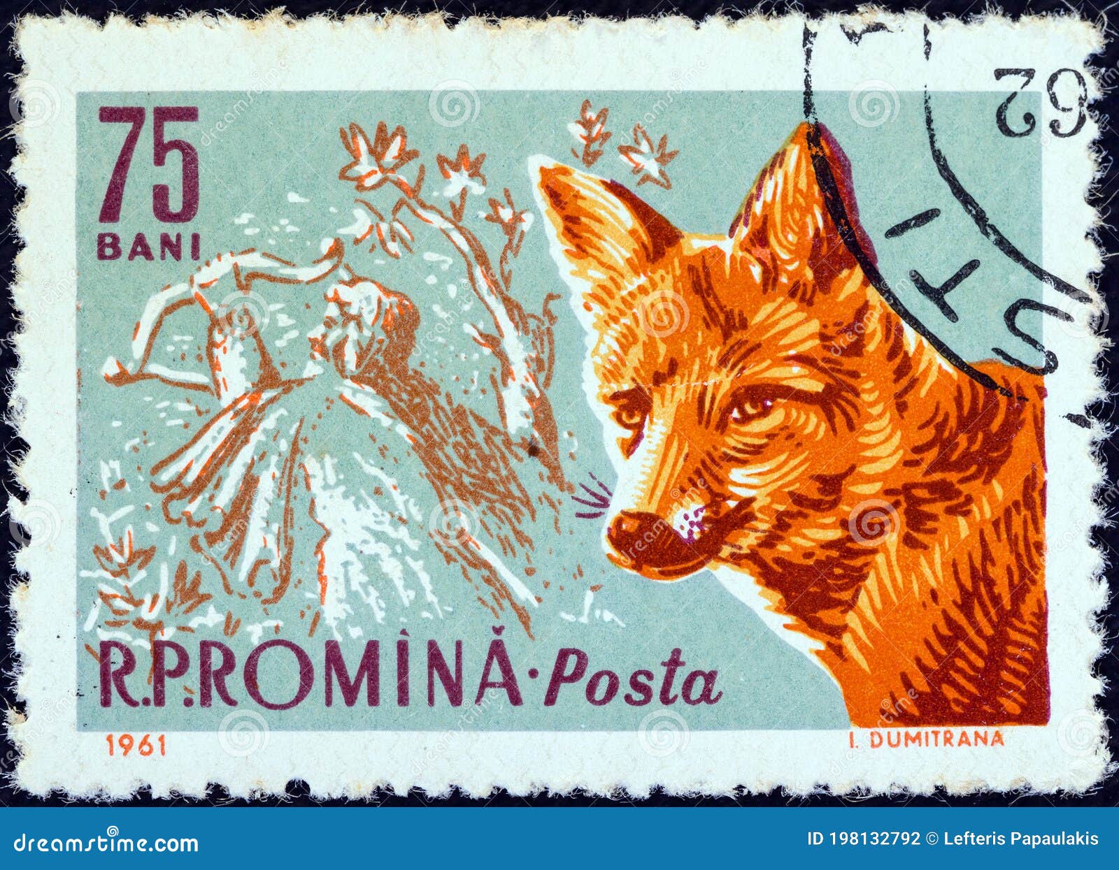 ROMANIA - CIRCA 1961: a Stamp Printed in Romania from the `Forest ...