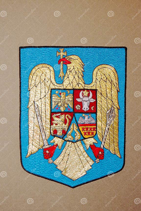 Romania Emblem stock photo. Image of arms, hague, coat - 21725620