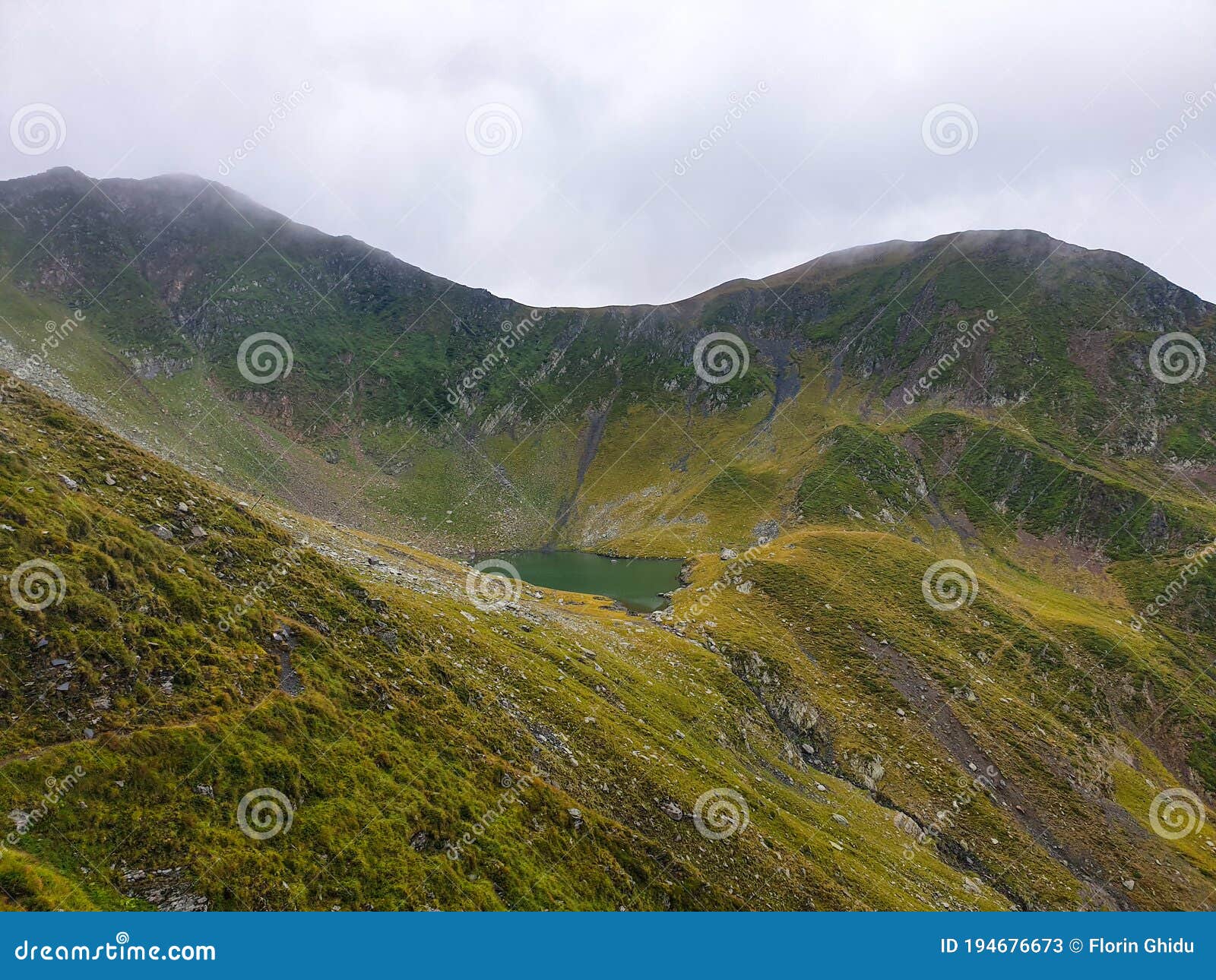 Romania, Fagaras Mountains, Avrig Lake Stock Image - Image of ...