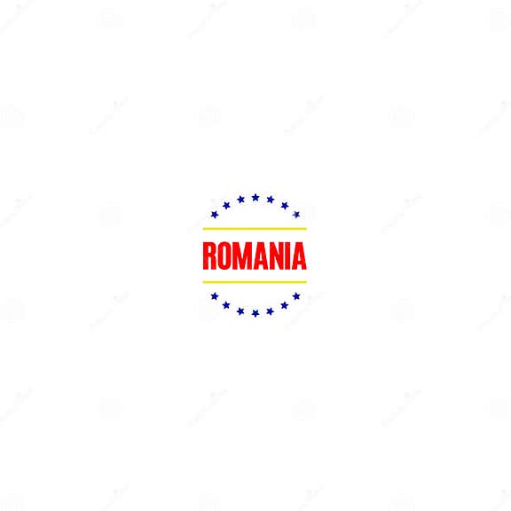 Romania logo stock illustration. Illustration of advertising - 303300723