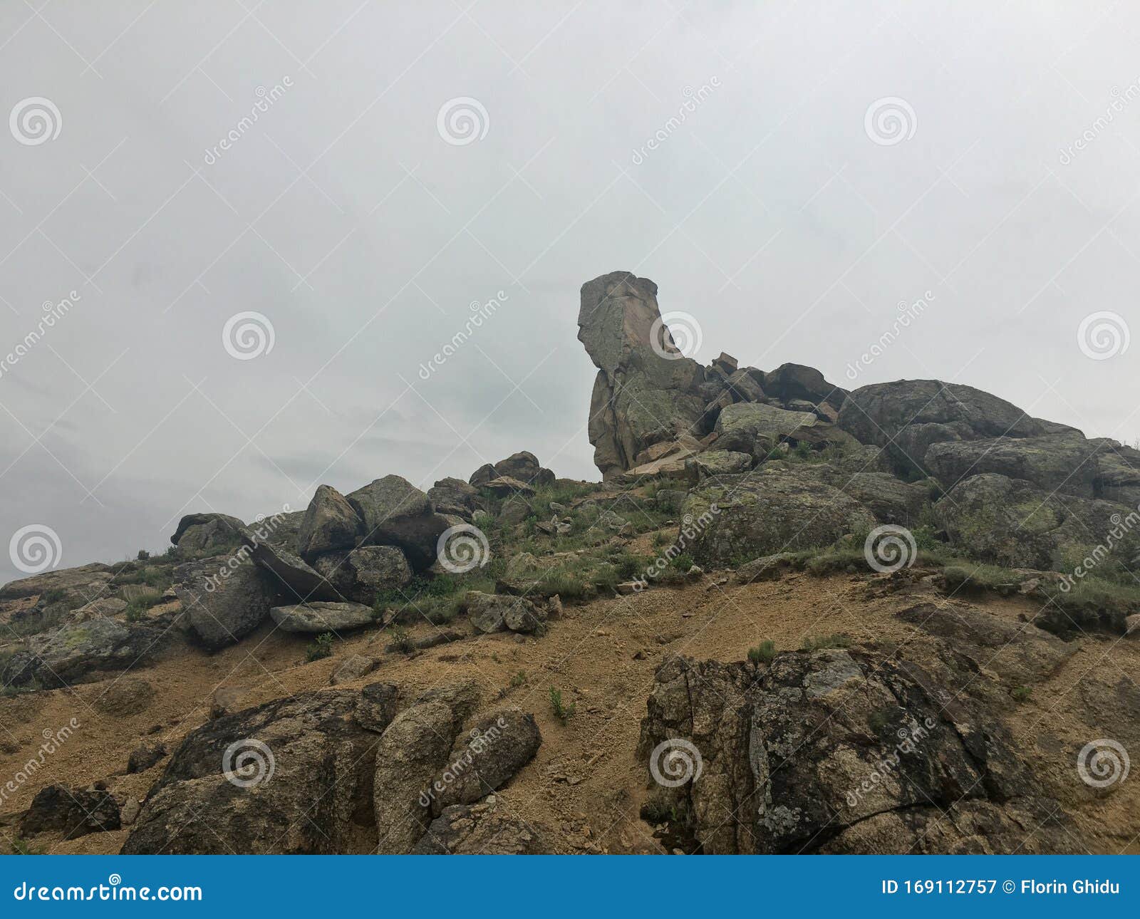Romania, Macin Mountains, the Sphinx. Stock Image - Image of natural ...