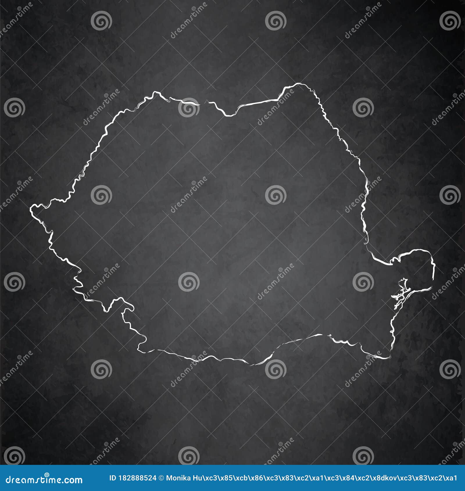 Blank Map Of Romania. High Quality Map Of Romania With Regions On ...