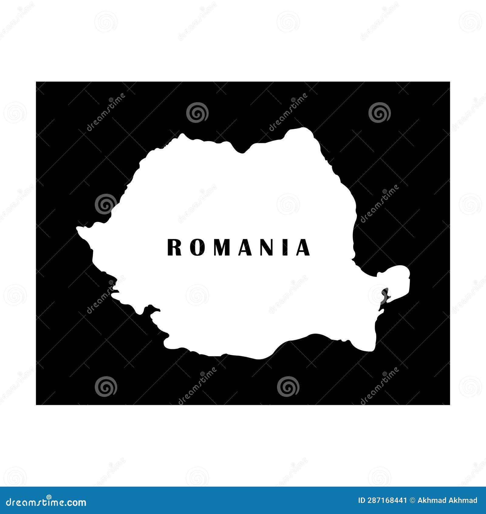 Romania map icon stock vector. Illustration of english - 287168441