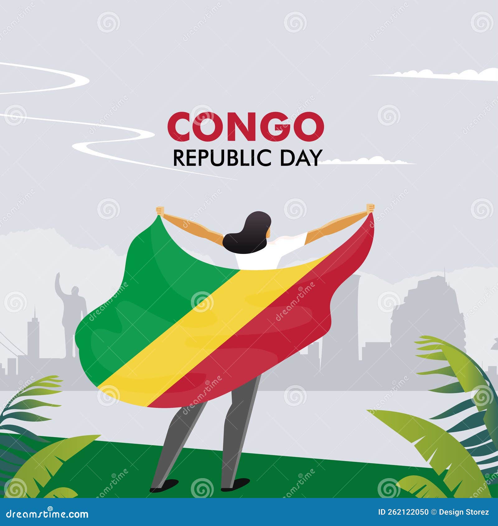 Modern Congo Republic Day Illustration Design Stock Vector ...