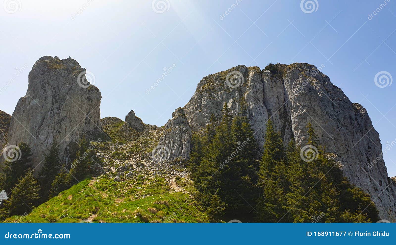Romania, Piatra Mare Mountains. Stock Image - Image of limestone ...