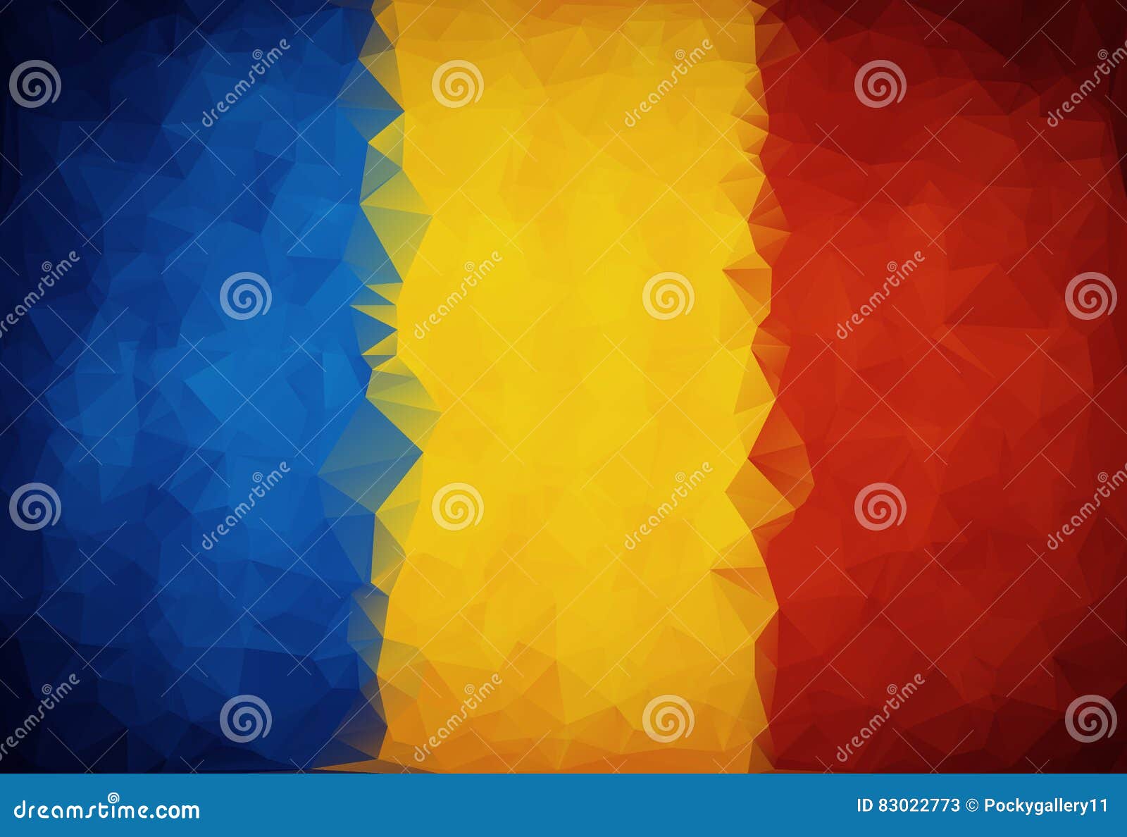 Romania Polygon Flag Texture Stock Illustration - Illustration of ...