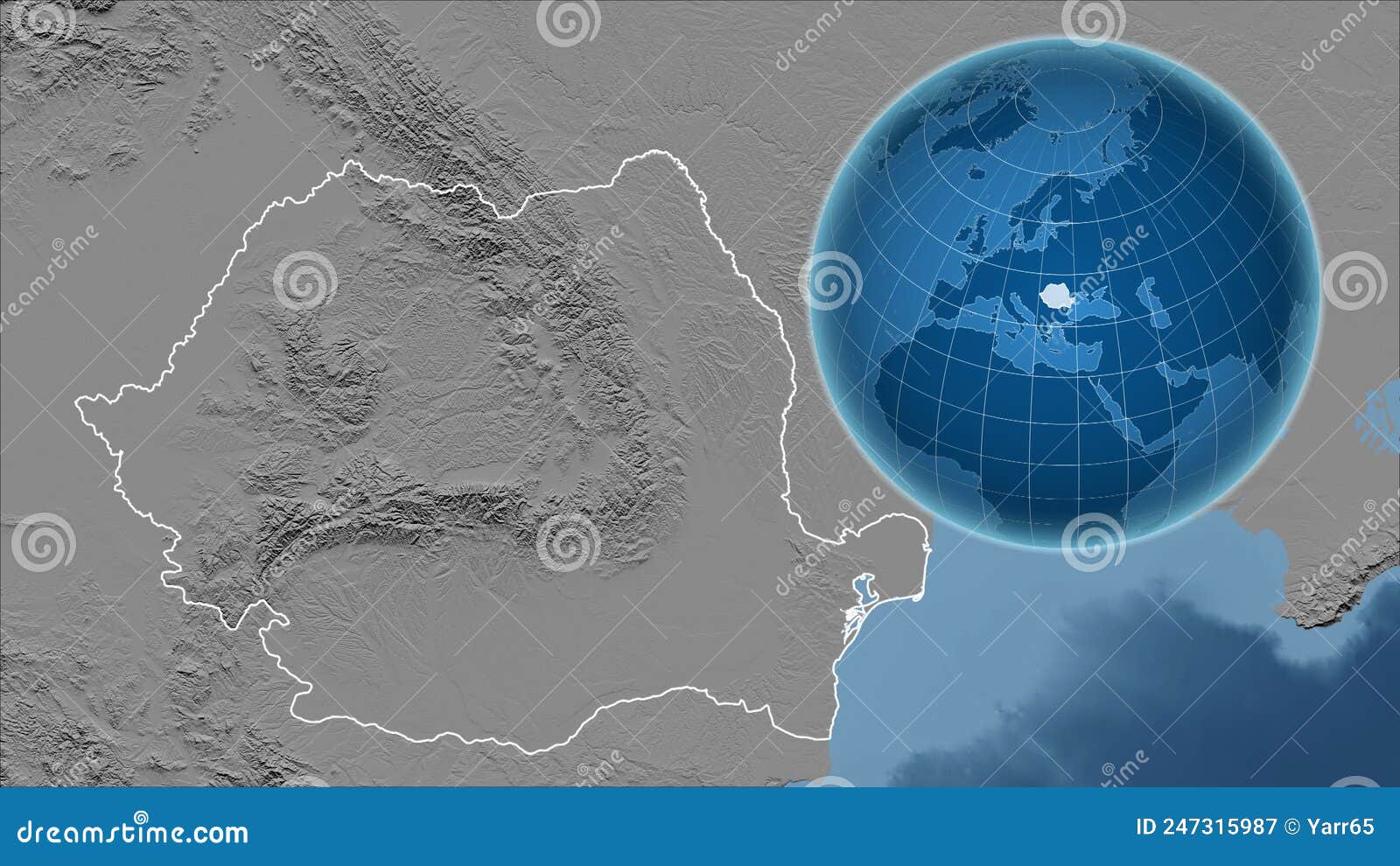 Romania and Globe. Bumps stock video. Video of country - 247315987