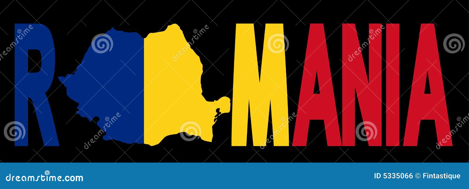 Romania text with map stock vector. Illustration of symbol - 5335066