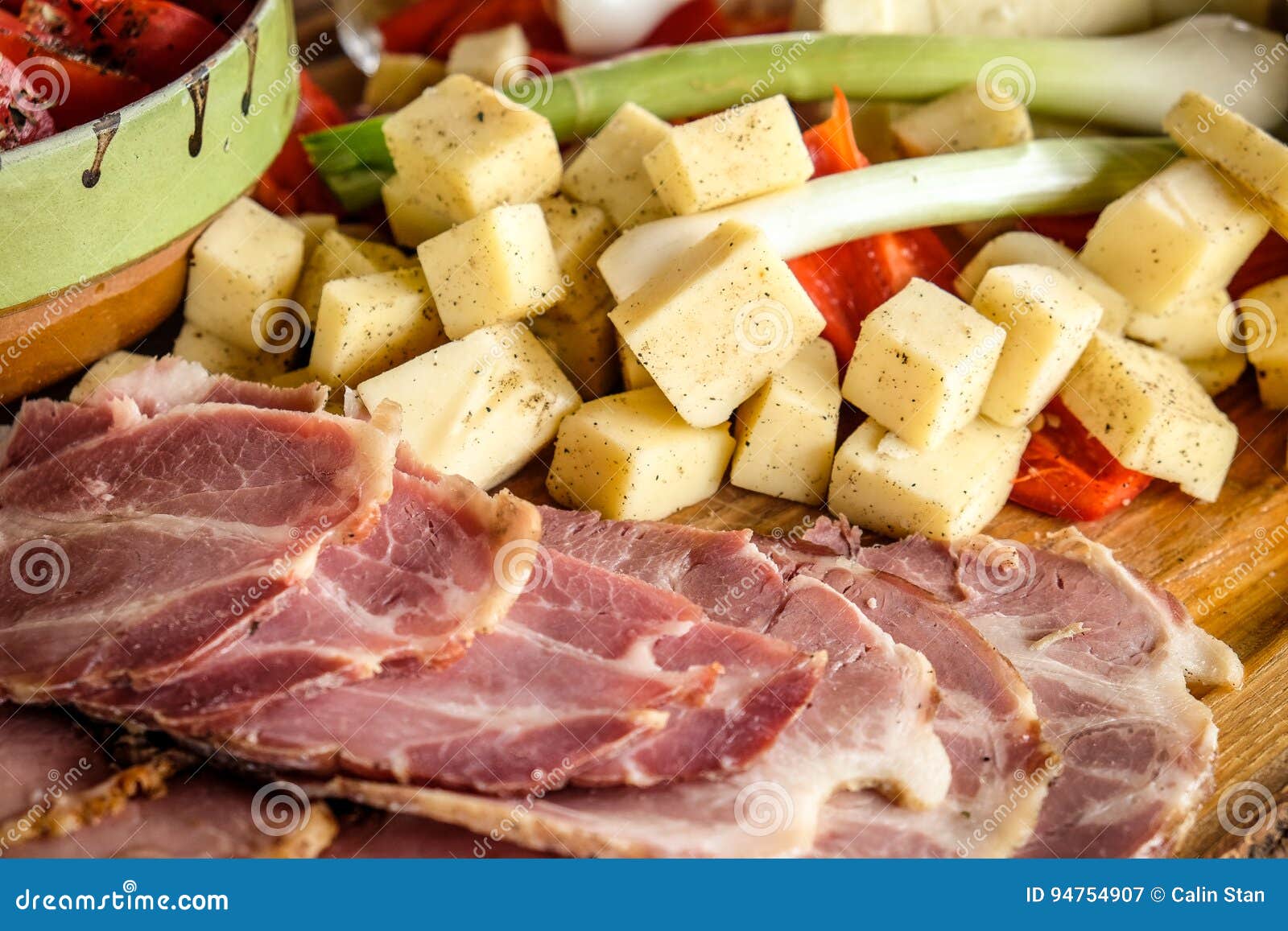 Romania Traditional Breakfast Food Plate Stock Image - Image of moldova ...