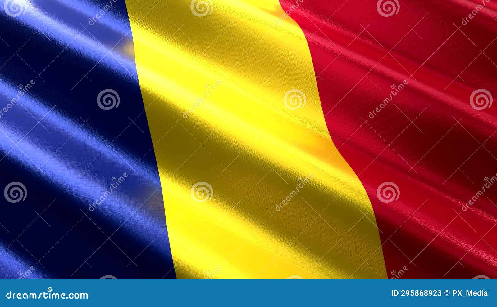 Romania - Waving Flag - 3D 4k Animation Stock Video - Video of ...