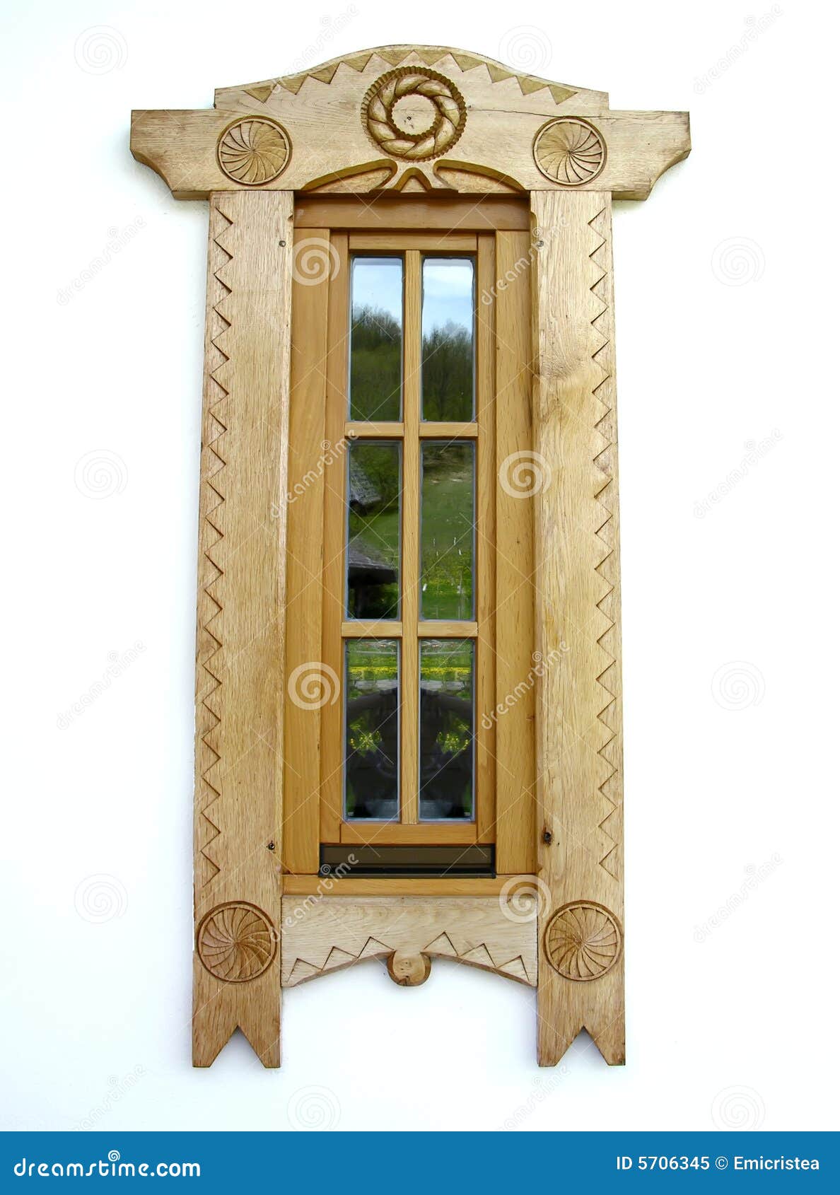 Romania wood window stock image. Image of detail, transylvania - 5706345