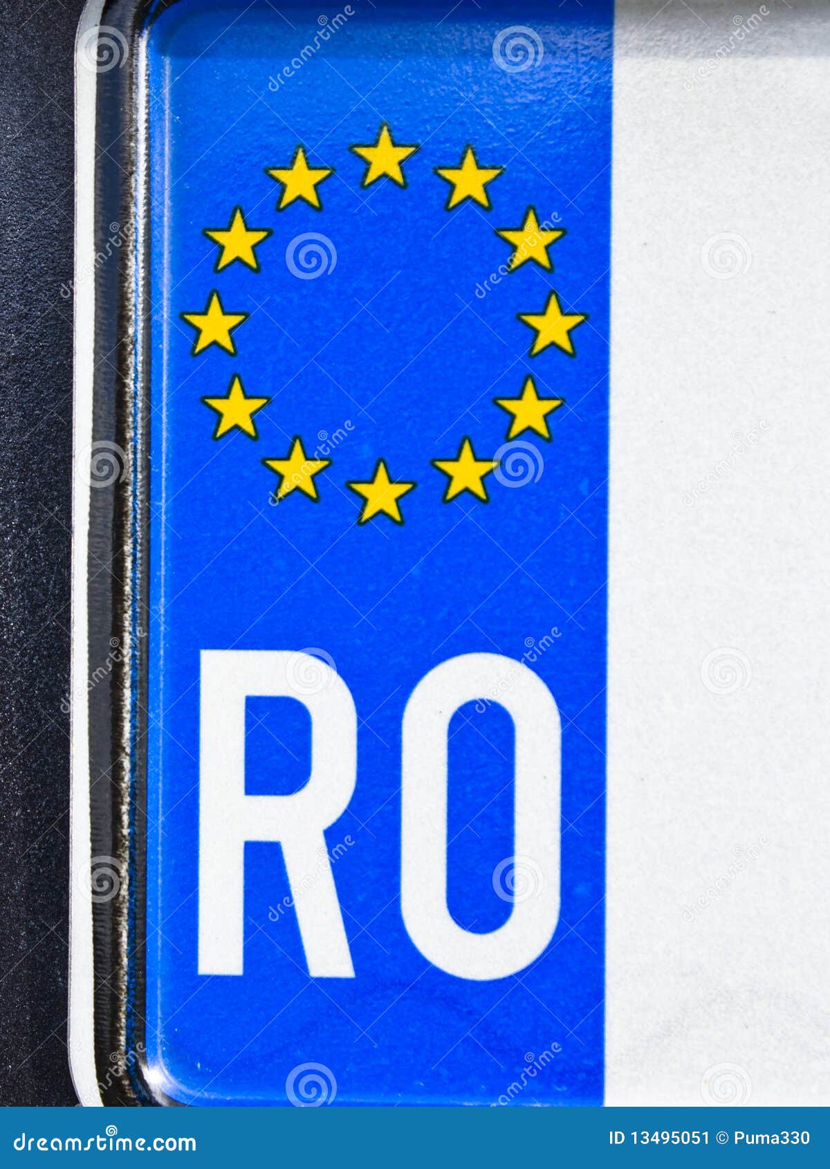 Romanian Auto License Plate Stock Image - Image of stars, auto: 13495051