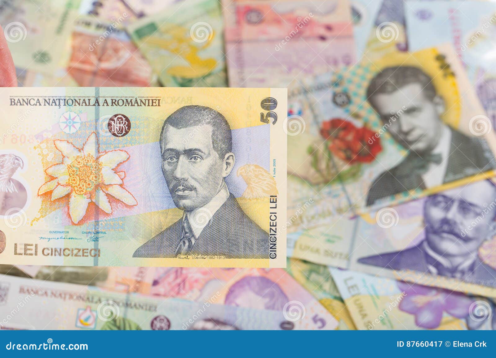Romanian banknote of 50 stock image. Image of bill, foreign - 87660417