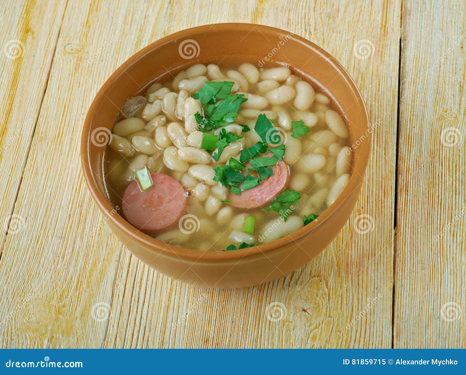 Romanian Bean Soup stock image. Image of ciorba, meat - 81859715