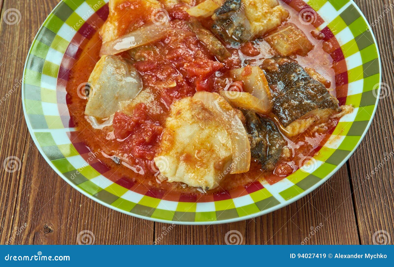 Romanian Braised fish. stock image. Image of meal, fish - 94027419
