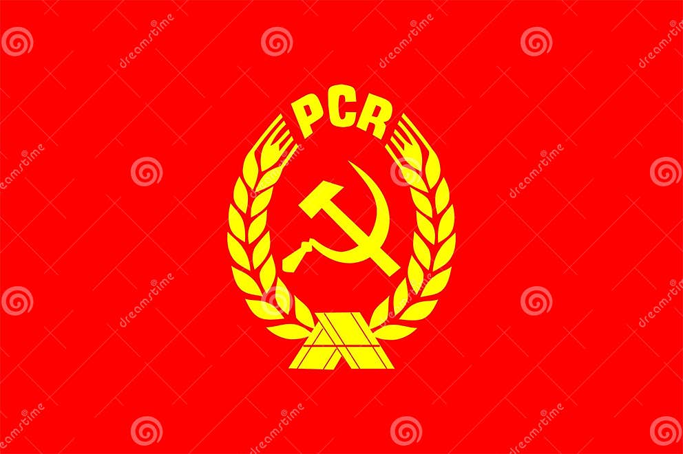 Romanian Comunist Party Pcr Stock Illustration - Illustration of soviet ...