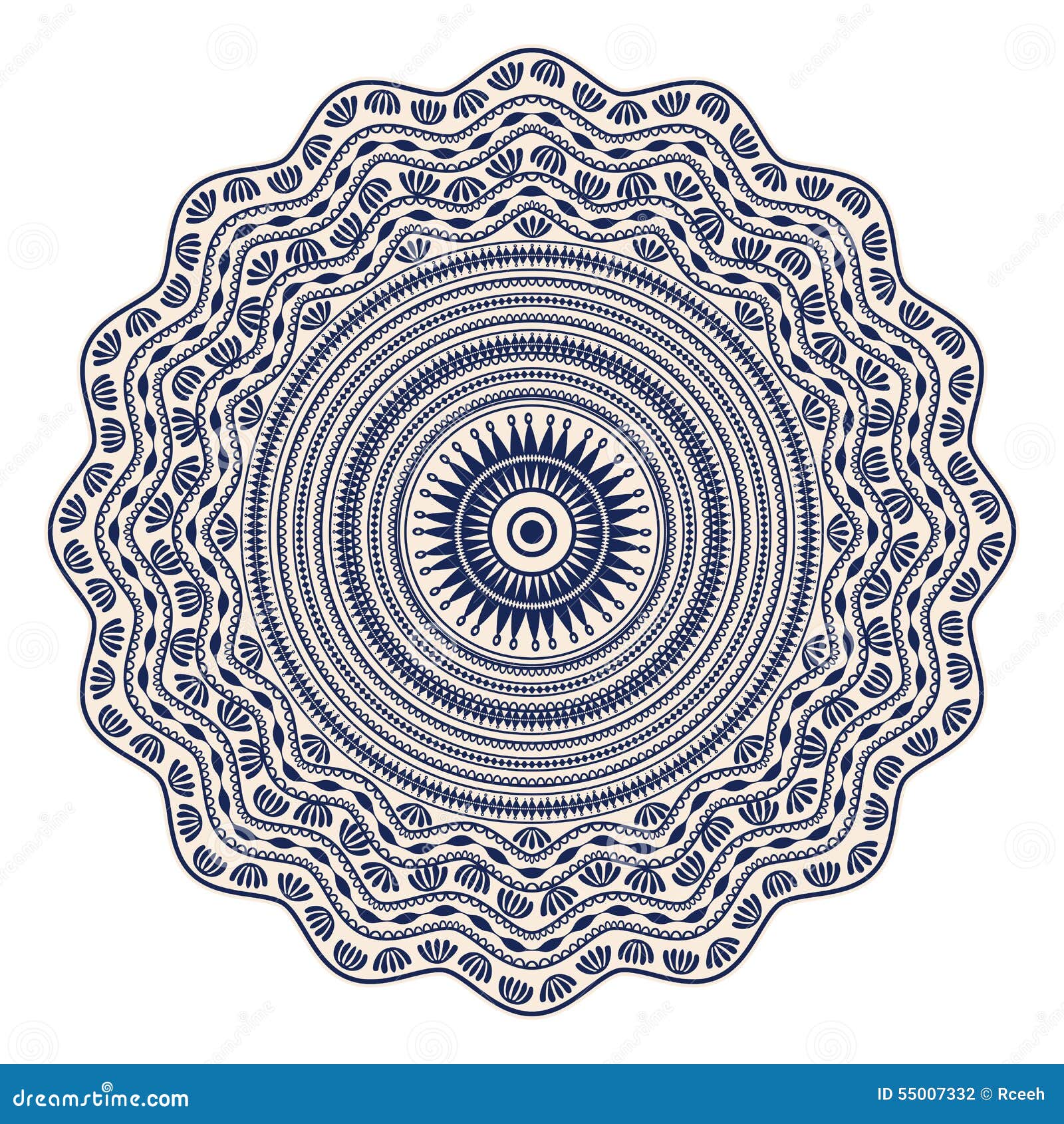 Romanian embroidery design stock vector. Illustration of european ...