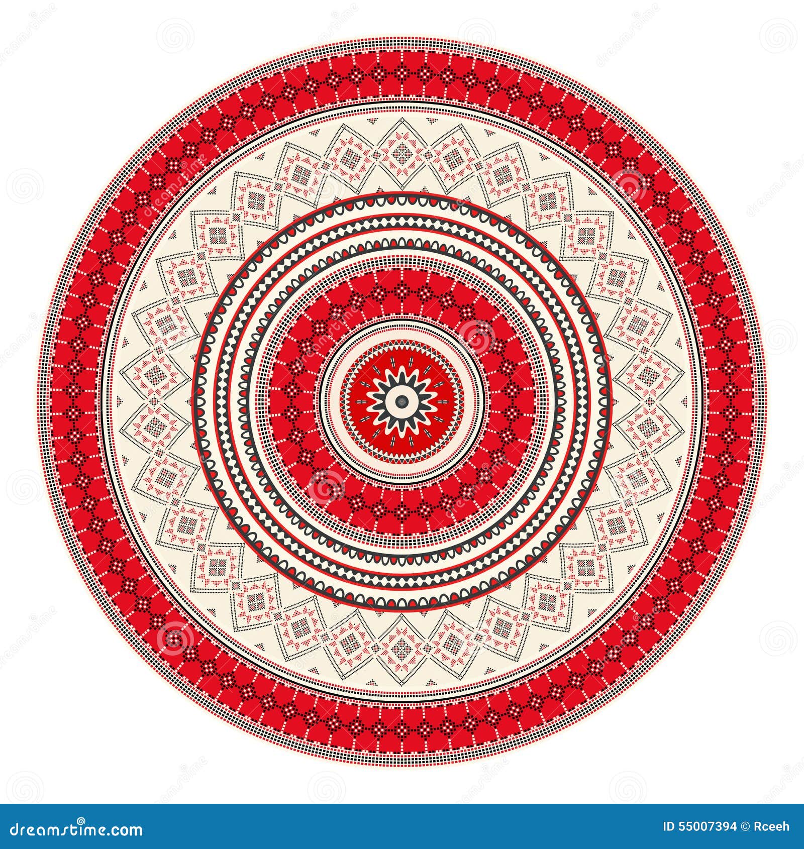 Romanian embroidery design stock vector. Illustration of decorative ...