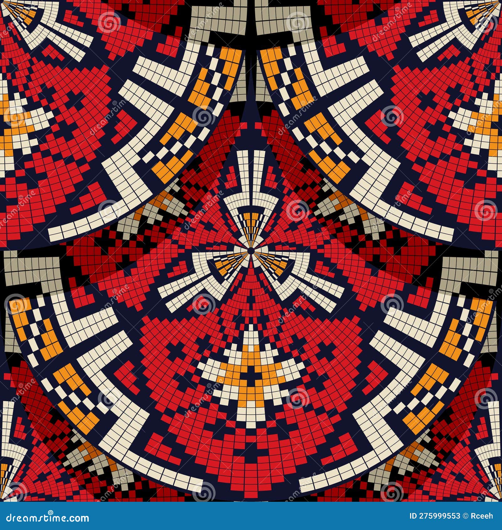 Romanian Embroidery Seamless Pattern 6 Stock Vector - Illustration of ...