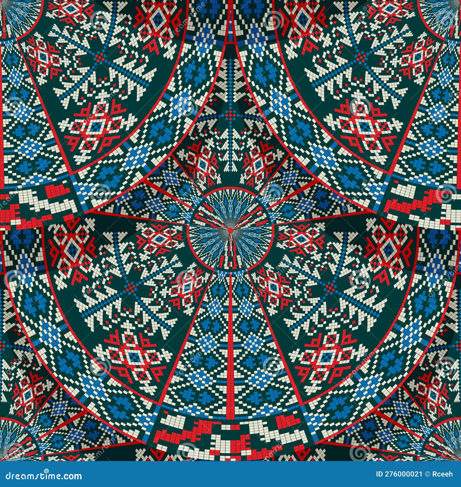 Romanian Embroidery Seamless Pattern 20 Stock Vector - Illustration of ...