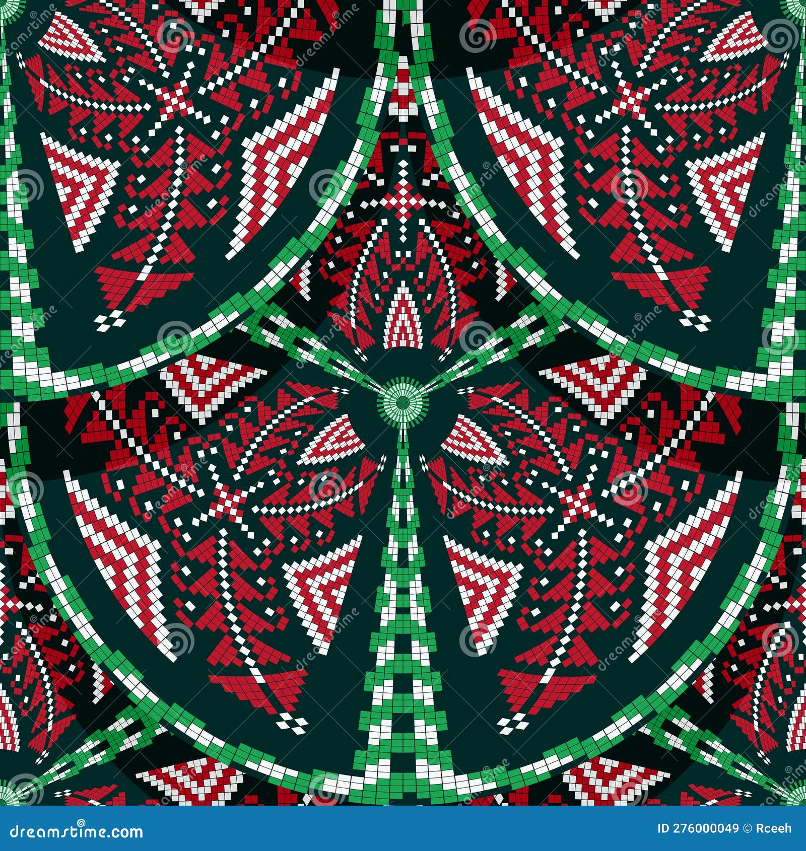 Romanian Embroidery Seamless Pattern 21 Stock Vector - Illustration of ...