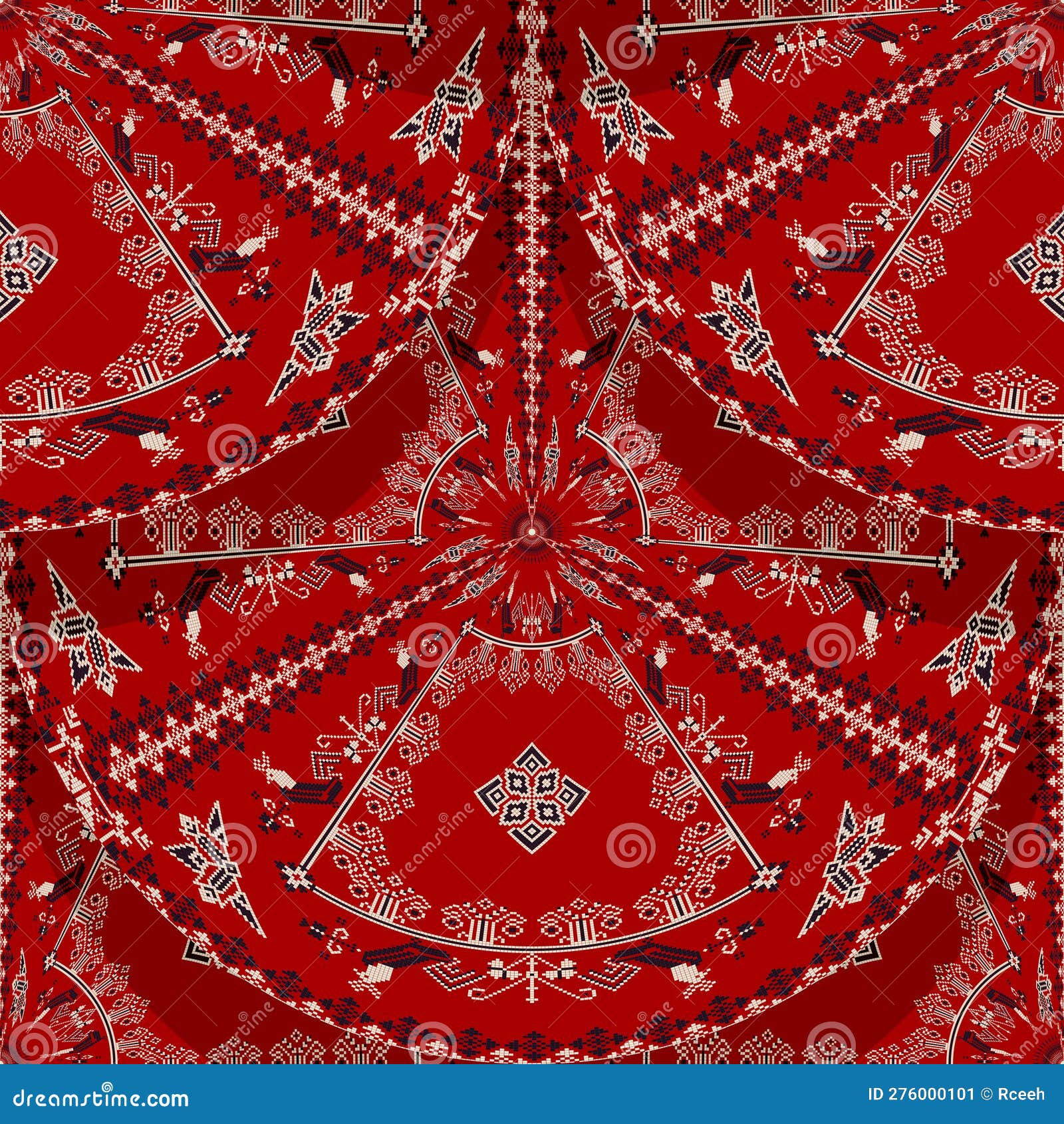 Romanian Embroidery Seamless Pattern 23 Stock Vector - Illustration of ...