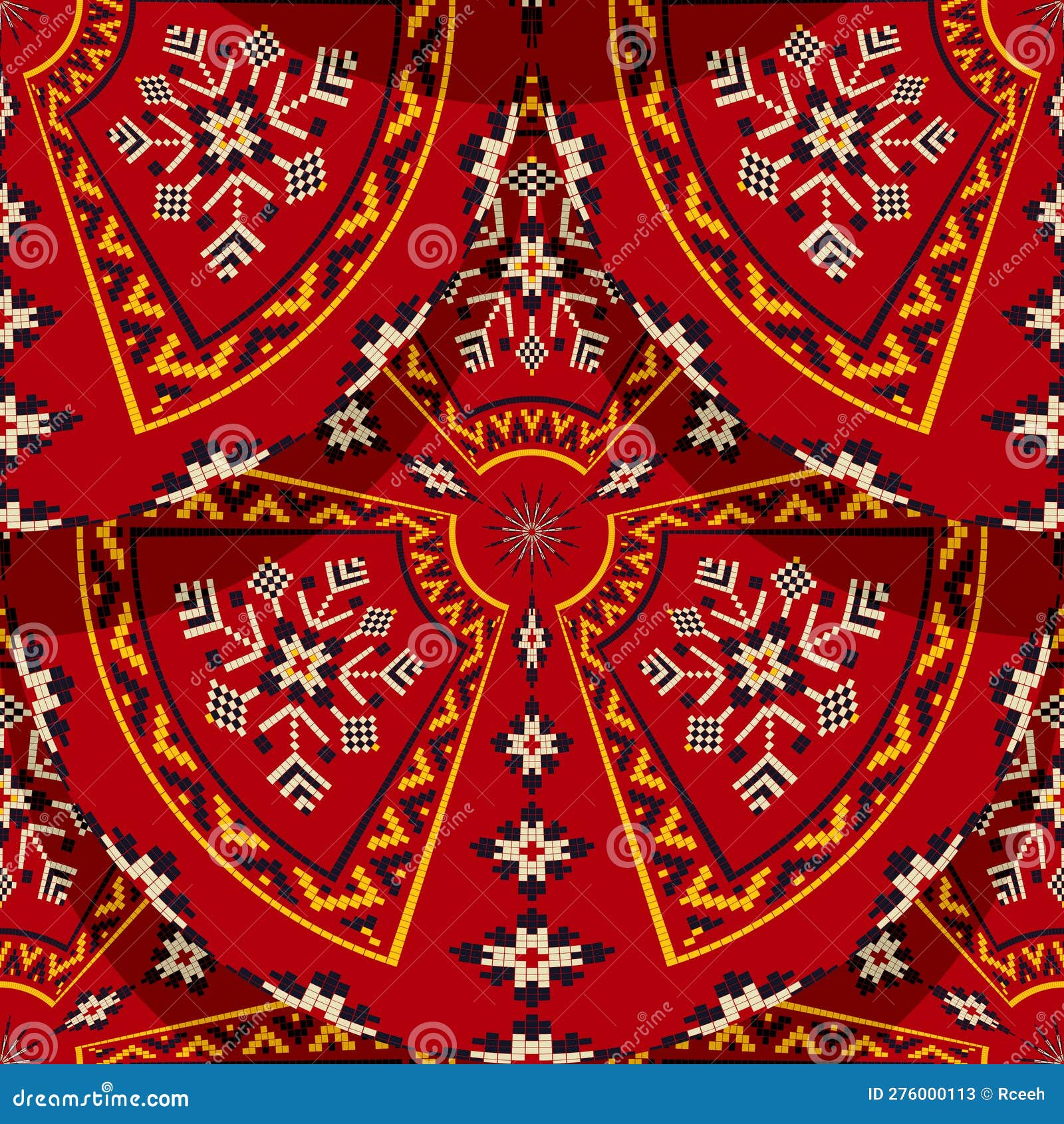 Romanian Embroidery Seamless Pattern 24 Stock Vector - Illustration of ...