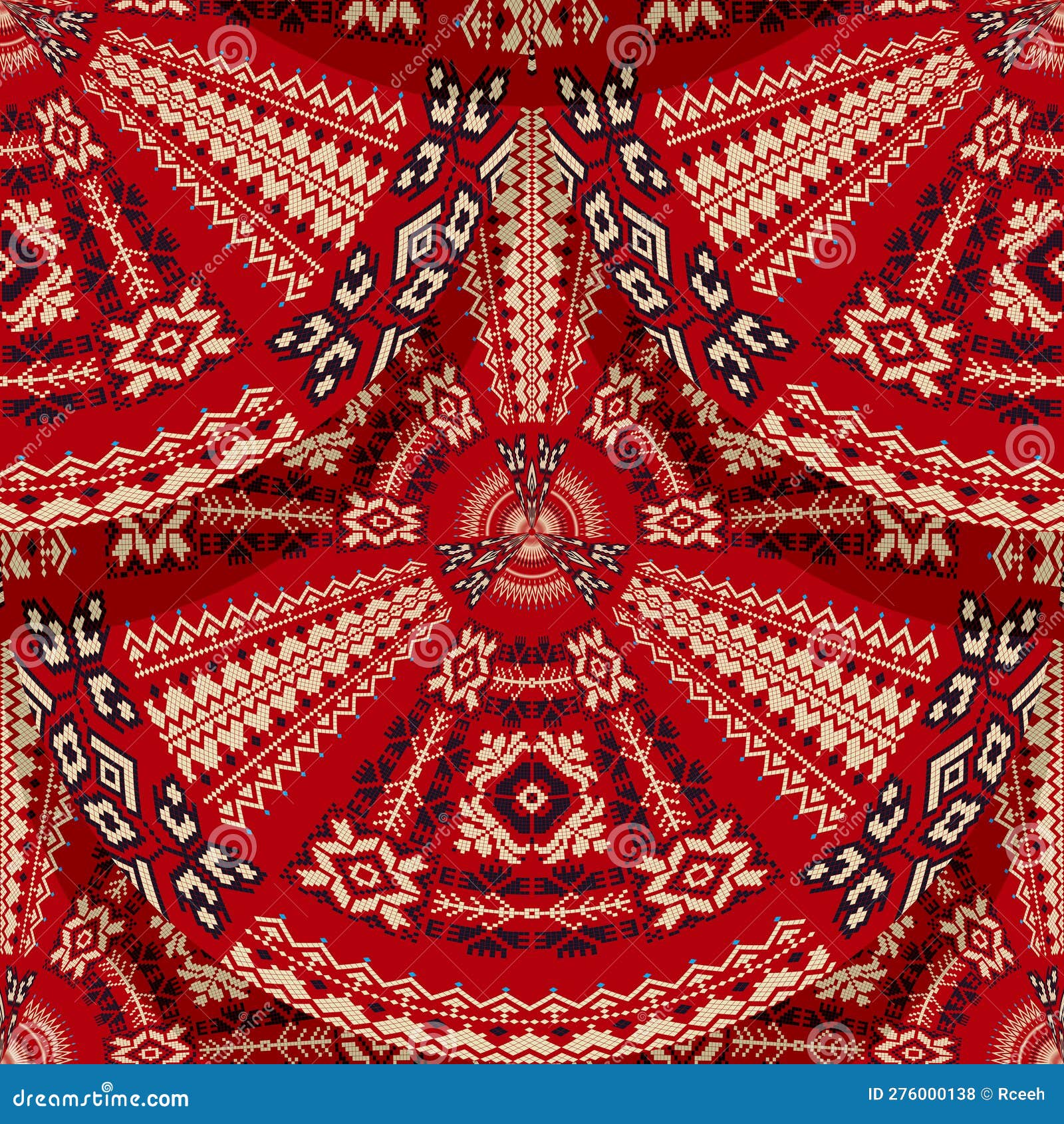 Romanian Embroidery Seamless Pattern 25 Stock Vector - Illustration of ...