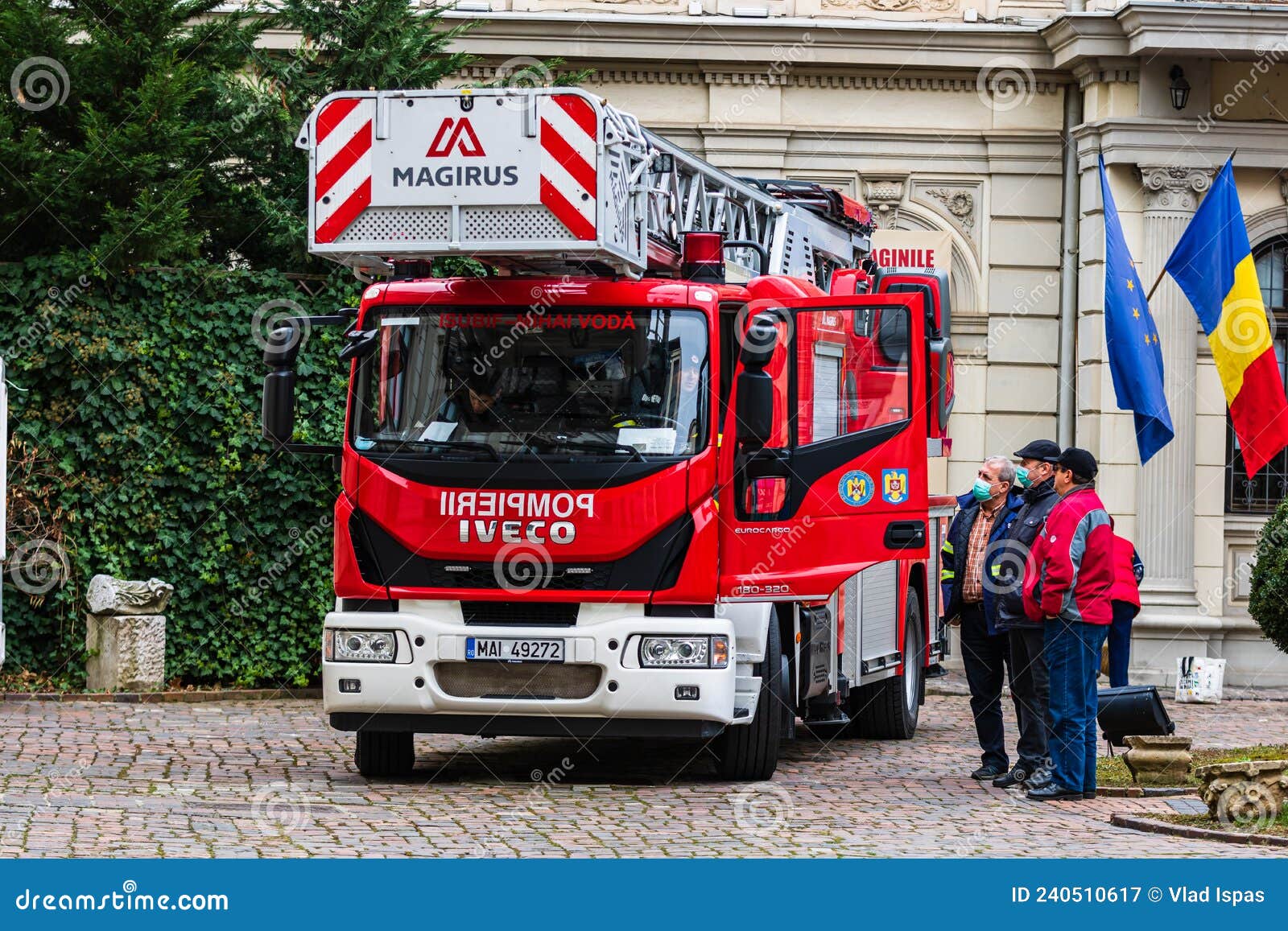 Romanian Firefighting Emergency Fireman (Pompierii) in Bucharest ...