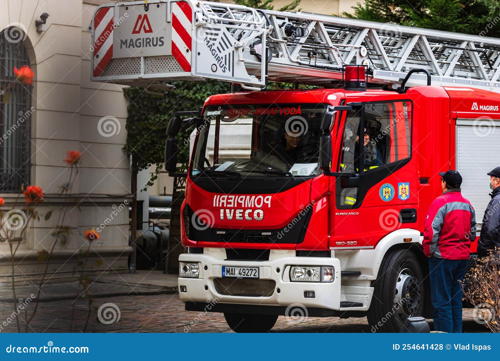 Romanian Firefighting Emergency Fireman (Pompierii) in Bucharest ...