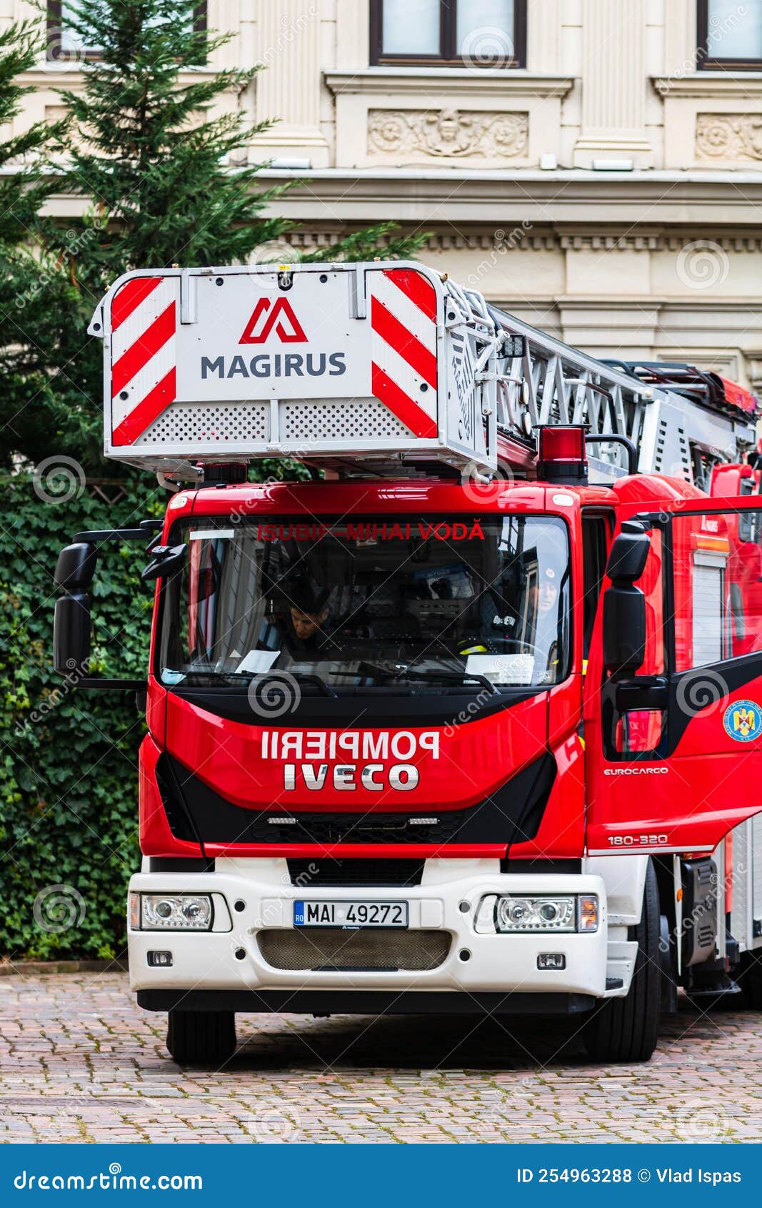 Romanian Firefighting Emergency Fireman (Pompierii) in Bucharest ...