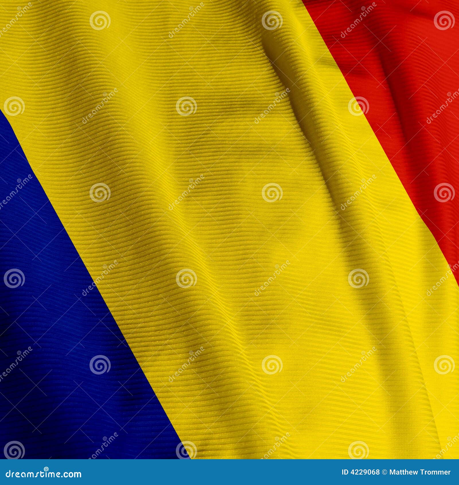 Romanian Flag Closeup stock photo. Image of stripe, macro - 4229068