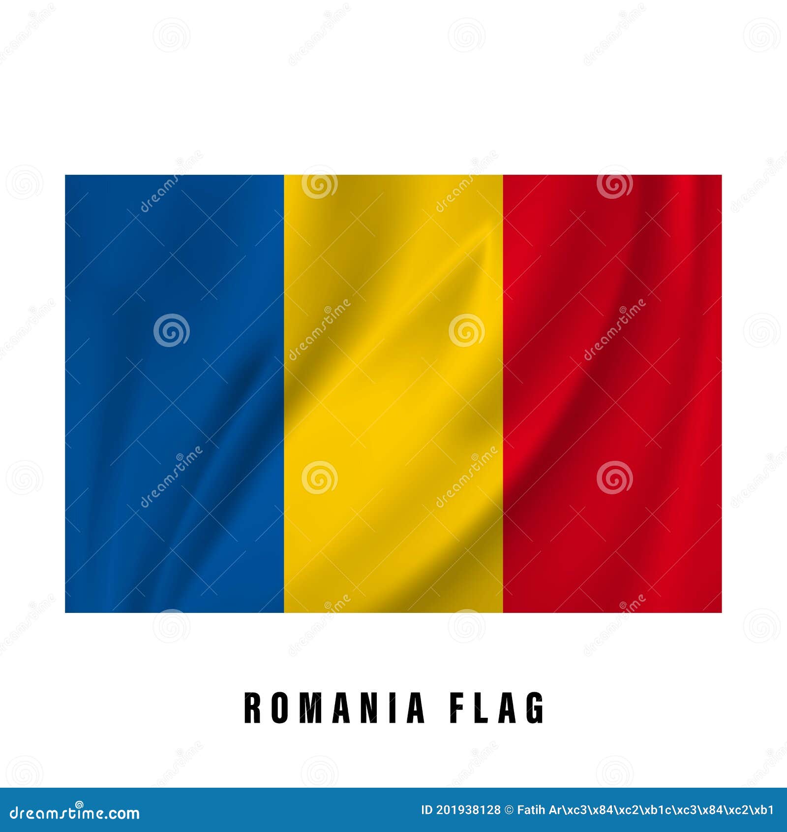 The Romanian Flag is Waving. Realistic National Flag Vector Design ... The Romanian Flag is Waving. Realistic National Flag Vector Design ...