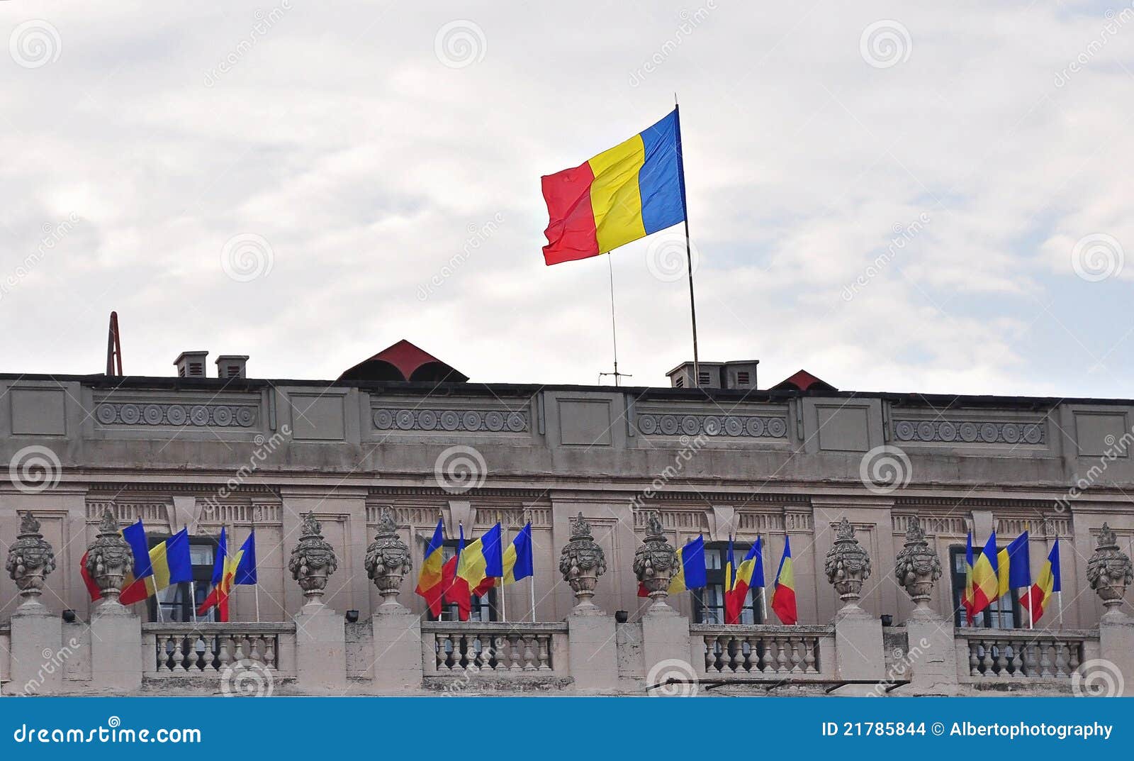 Romanian Flags stock photo. Image of mausoleum, stone - 21785844